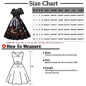 QUFECH Halloween Costumes For Women, Alice In Wonderland Costume Adult Women Black Cat Costume 4X Women's Casual Print V-Neck Zip Short Sleeve Lace Panel Swing Dress Short Dress (XXL, Blue)