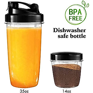 Blenders for Making Smoothies Shakes - 1000W High-Speed Professional Personal Blender,Fruit Juice Mixer High Speed Blender, 2-Set Blades,35oz and 14oz Portable Travel Blender Bottles,BPA Free