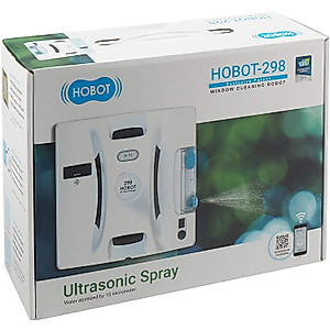 HOBOT-298 Window Cleaning Automatic Robot with Ultrasonic Water Spray and Control via Smartphone or Remote