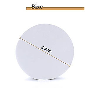 GOURMEO Round Parchment Paper Set for Hamburger - 500 Air Fryer Liners for Tortilla and Mini Burger - 5 inch Non-Stick Patty Press Paper for Butcher