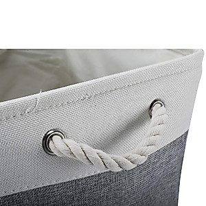 Patioer Large Fabric Storage Cubes 13X13 Foldable Cube Storage Bins Organizer Set of 3 Shelf Baskets with Sturdy Cotton Carry Handles for Baby Nursery Closet Shelves Organization