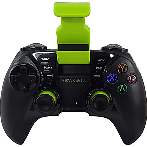 Hawksbill Wireless Gamepad Controller for iOS iPhone & Android - Bluetooth with L3 + R3 Buttons, Long Battery Life, Improved 8 Way D-Pad, Dual Vibration, MFI Compatible Games