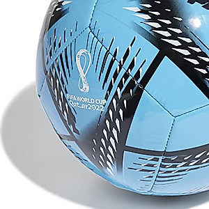 adidas unisex-adult FIFA World Cup Qatar 2022 Al Rihla Club Soccer Ball, Pantone/Black/White, 5