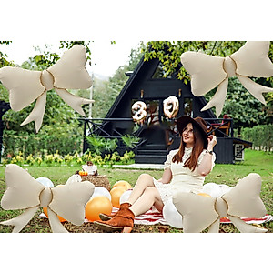 3 Pcs Bow Big Balloon Macaron White Bow Theme Birthday Party Baby Shower Girl Party Decoration Suppli