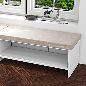 Focuprodu Bench Cushion 42 inch, Patio Furniture Cushions, Personalized Custom Non-Slip Durable Window Cushions Chair Cushions. 90+ Colors to Choose from. (42x18x2.5, Light Brown)