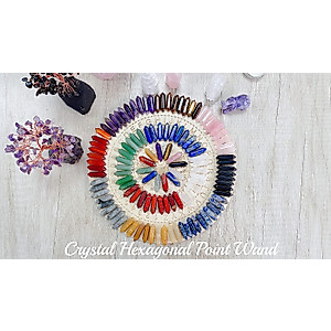 ZHIYUXI Amethyst Crystal Rock Amethyst Stone Healing Crystals and Stones Gemstone Tumbled Polished Energy Reiki Healing Stones Crystal Wand Meditation Decor Gifts 10 Pcs