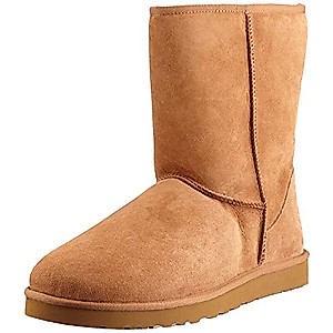 UGG Men's Classic Short Sheepskin Boots, Chestnut, 10 D(M) US