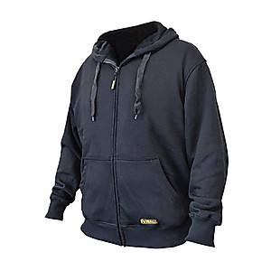 DEWALT DCHJ067B-L 20V/12V MAX Bare Hooded Heated Jacket, Black, Large