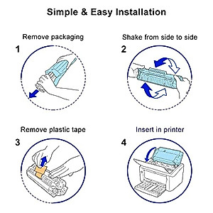 FDC Printer Toner CB436A 36A Toner Cartridge Compatible for HP Laserjet M1522n M1522nf MFP P1505 P1505n M1120 M1120n Printers Ink 2,000 Pages(1-Pack )