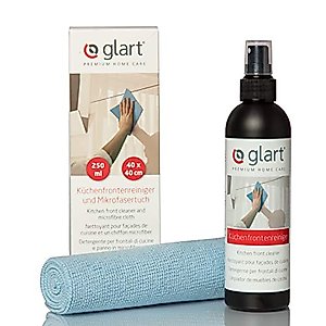 Glart kitchen cupboard door cleaner 250ml and universal waffle cloth