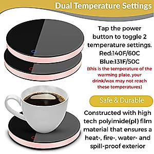 DiviniTi Coffee Mug Warmer for Desk - Electric Cup Warmer for Desk - 2-Setting Coffee Cup Warmer for Coffee - Safe, Easy-to-Use Mug Warmer Coffee Warmer for Desk Heated Coffee Mug (NO Mug Included)
