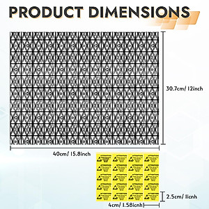 HRX Package 20pcs Large Premium Anti Static Bags with Antistatic Sticker, 12 X 16 inches Open Top ESD Shielding Anti-Static Bag for Motherboard SSD HDD Laptop Electronic Components