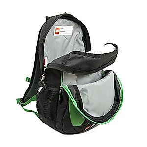 LEGO NINJAGO Future Kids School Backpack Bookbag, for Travel, On-the-Go, Back to School, Boys and Girls, with Adjustable Padded Straps, Lloyd Green