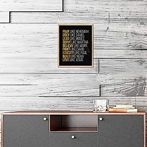 weidakan Spiritual Super Role Models- Bible Wall Art-Christian Poster Print Wall Art Prints Home ,Studio Office Décor Christian Gift for Inspiring & Encouraging Mentors 8 X10 – UNFRAMED