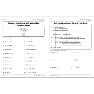 Algebra 1 Workbook, Solving and Graphing Math Equations, for Homeschool or Classroom, Grades 7 and Up (The 100+ Series™)