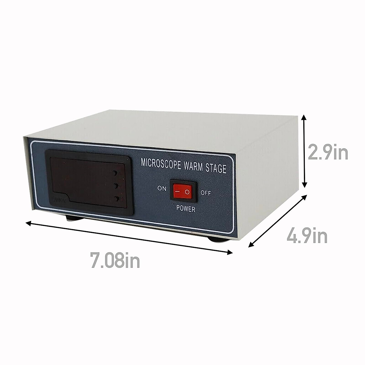 Microscope Temperature Control Stage, Heating Plate for Microscope Slides, Slide Warmer Digital Thermostat Heated Lab Equipment Heating Table for Industrial Scientific Research