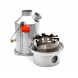 Large Hobo Stove Kelly Kettle Stainless Steel - Fits ONLY Base Camp and Scout models. Cook for hours with sticks and twigs. For Camping, Hunting, Fishing, Scout Camp, Emergencies, Hurricanes, Tornados