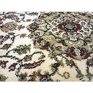 Bellagio Traditional Area Rug Runner 32 in. X 15 Ft. 10 in. Beige 401