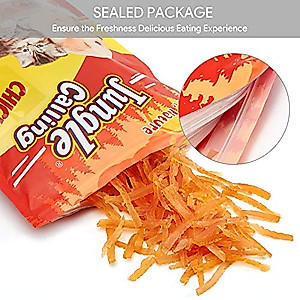 Jungle Calling Soft Training Treats for Small Dog and Cats, Mini Chicken Strips Puppy Training Snacks Easy to Digest, Grain Free