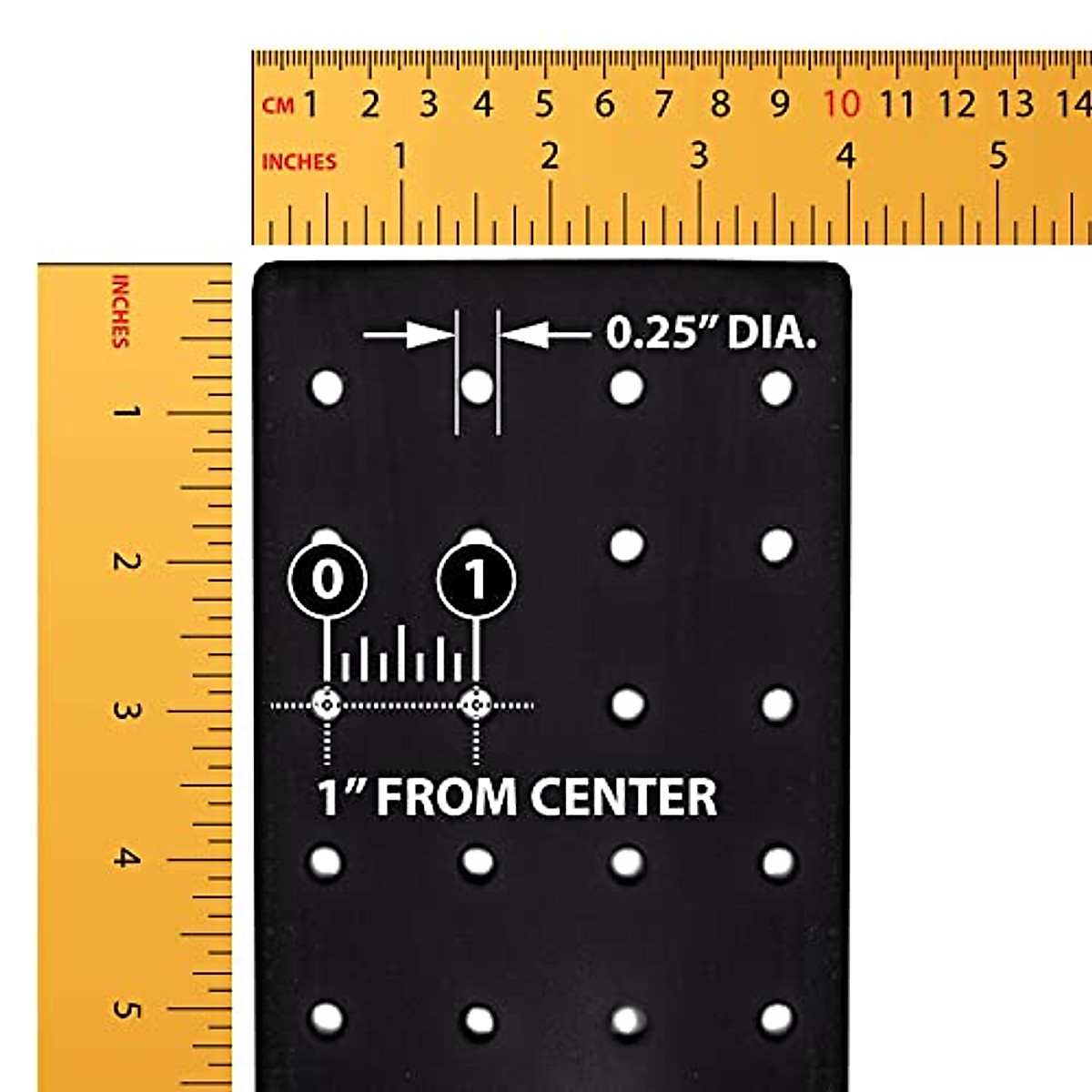 Azar Displays, 700220-BLK-2B16, Revolving Pegboard Kit, Counter Display with Locking Hooks, Jewelry Organizer for Trade Shows, Rotating, 16 Pack of 2 inch Hooks Included, Black, 4” x 12”