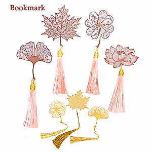 maxgoods Chinese Style New Tassel Rose Gold Stationery Apricot Leaf(5)