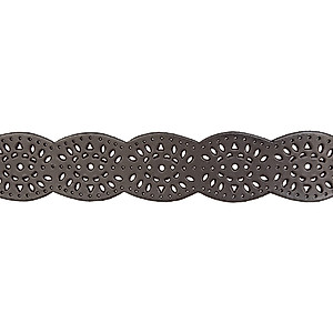 Lucky Brand Women Bold Fashion Statement Belts, Perforated Leather-Brown, M (28-30")