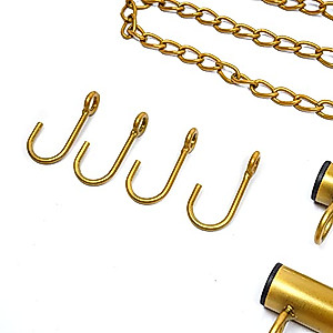 MARTEXBUY 2 Pcs Adjustable Height Clothing Storage Chain Garment Rack, Commercial Wedding Dress Hanging Rack, Ceiling-Mounted Cloth Display Shelf for Home Boutique Clothes Store