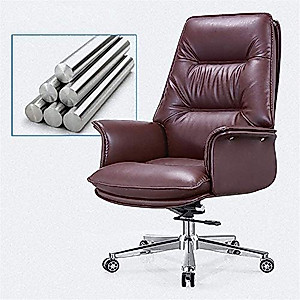 Lightweight Ergonomic Chair Office Chair,Leather Office Computer Chair Reclining Executive Chair Boss Chair Home Fashion