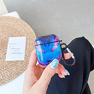Compatible Airpods Case Cover for Apple AirPods 2&1 Cute Airpod Case for Girls IMD Painting Protective Skin Airpods Accessories with Keychain Airpods case Cute Skin Pattern (Oil Painting Wolf)