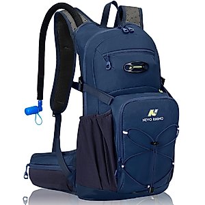 Multipurpose Hydration Backpack with 3L Water Bladder, High Flow Bite Valve, Perfect Water Backpack 18L for Hiking, Cycling