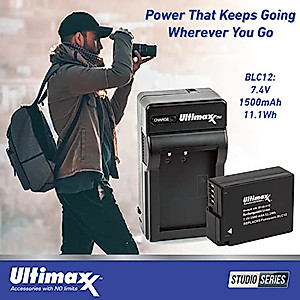 Ultimaxx Advanced Panasonic Lumix G95 Hybrid Mirrorless Camera Bundle (Body Only) - Includes: 128GB Extreme Memory Card, 2X Spare Batteries, Universal Speedlite, 72” Monopod & Much More (25pc Bundle)