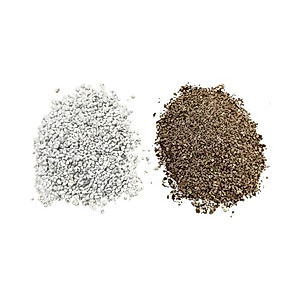2 Gal. Perlite & Vermiculite for Seedling, Cuttings, Propagatiion, Cactus & Succulent, Bonsai Tree Soil Mix - 1 Gal. Each