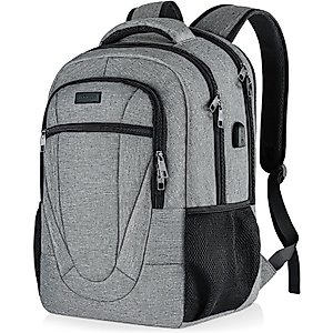 BIKROD Travel Laptop Backpack for Men, 17 Inch Large School Backpacks for Teen Boys Water Resistant Back Pack,Business Anti Theft Sturdy Computer Bag Gifts