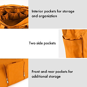 Creative Knitwear Diaper Tote Bag, Large Multi-Purpose Bag with Changing Pad, Tennessee Volunteers Logo, Tennessee Orange