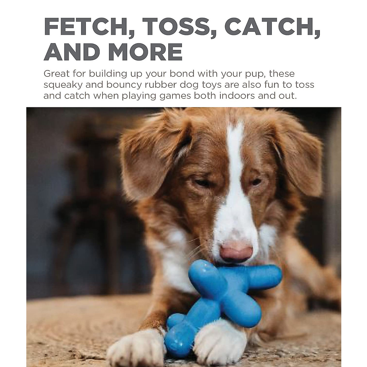 Outward Hound Latex Rubber Balloon Dog Squeaky Dog Toy, Large