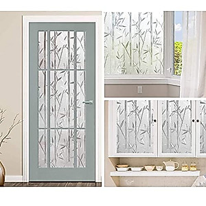 YUTR Window Film Glass Decor Films Frosted Privacy Covering Door Cling Removable Decal Stickers for Home (Color : As Shown, Size : 90x300 cm)