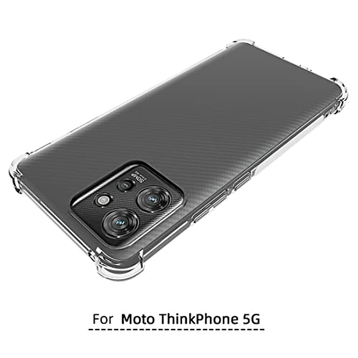 Osophter for Moto ThinkPhone Case,Motorola ThinkPhone 5G Case Clear Women Girls Boys Reinforced Corners TPU Shock-Absorption Flexible Phone Cover for Motorola Moto Think Phone 5G(Clear)