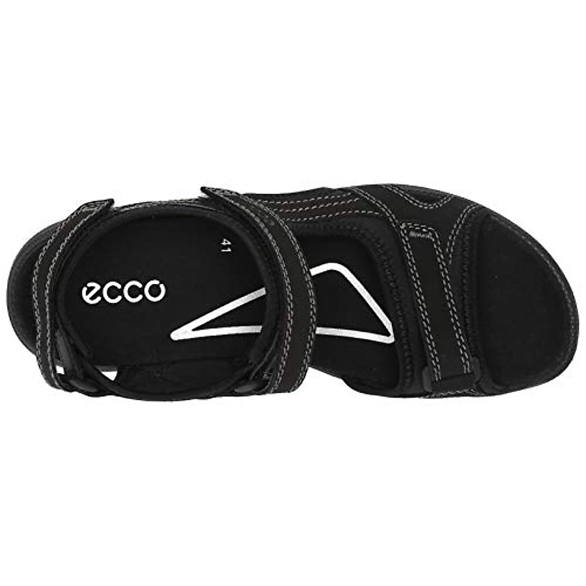 ECCO Women's Onroads 3-Strap Sport Sandal, Black, 7-7. 5