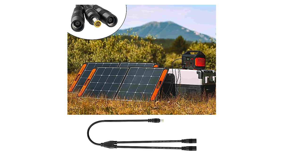 PAEKQ Solar Adapter 8mm Splitter for Portable Power Stations
