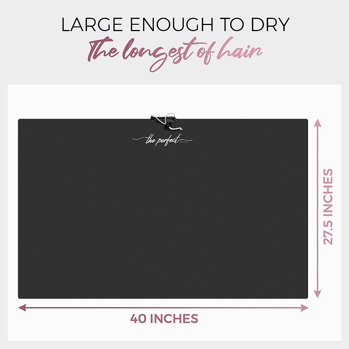 Microfiber Hair Towel Wrap for Women - Gift and Travel - Smooth like Silk - Curly, Wavy, Straight Hair Girls - Plopping Essential - Anti-Frizz, Fast Drying, Works Better than a T-Shirt