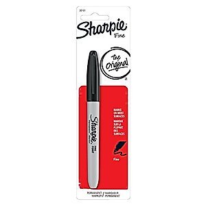 Sharpie Fine Point Permanent Markers, 1 Black Marker (30101PP)