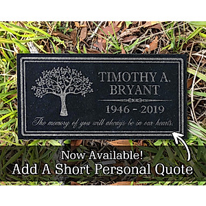 In Loving Memory Personalized Granite Memorial Stone Sympathy Remembrance of Dad Mom Child