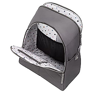 Petunia Pickle Bottom Inter-Mix Slope Backpack - Machine-Washable Diaper Bag - Ultimate His & Hers Backpack - Spacious & Versatile Bag - Compatible with Inter-Mix Systems - Charcoal Microfiber