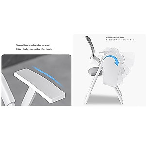 Favourite Training Chair with Table Board Conference Room Folding Chair Office Chair Training Table and Chair Integrated White Conference Chair with Writing Board (Color : Orange)