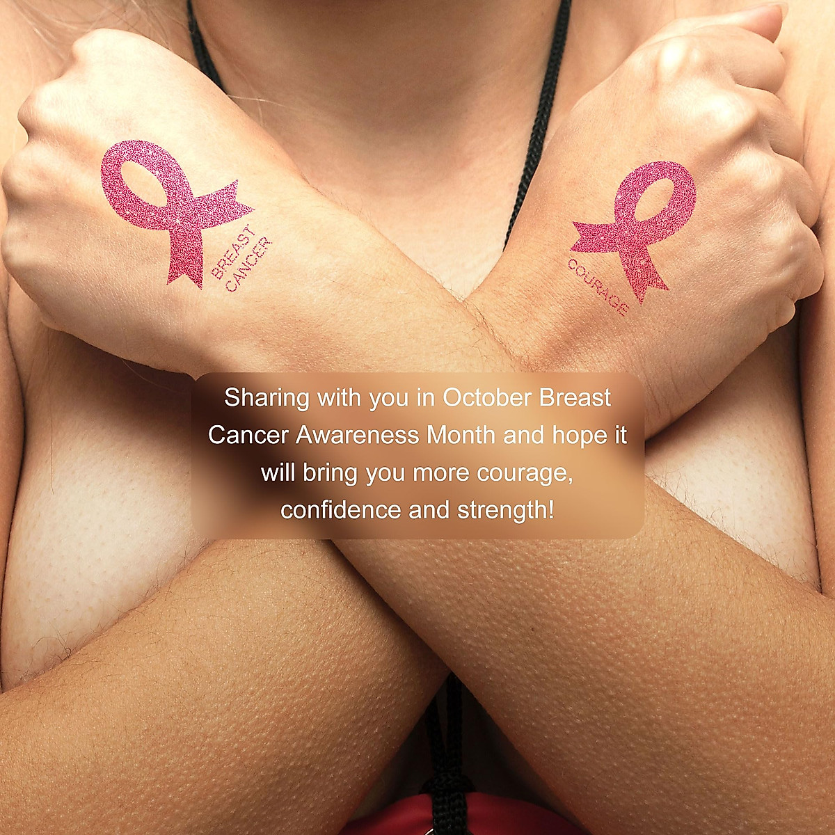 30 Sheets/240 Pcs Breast Cancer Awareness Tattoos Stickers- Pink Ribbon Temporary Tattoos- Waterproof Breast Cancer Glitter Fake Tattoos for Women Girls Fundraising Event Party Face Body Tattoos