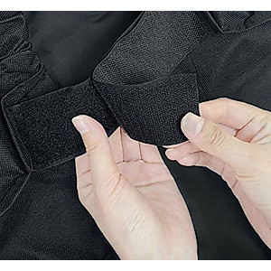 Heavy Duty Grill Cover Fit Dyna-Glo DGN486DNC-D DGN486SNC-D, DGN576DNC-D DGN576SNC-D Premium Large Charcoal Grill Cover, Black