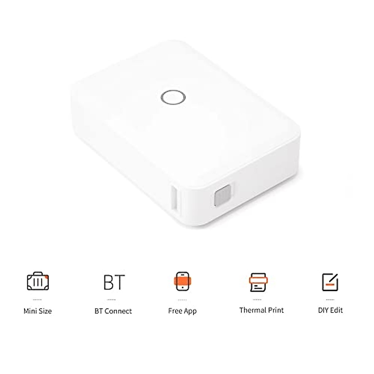 LIUYUNQI Label Maker Machine Mini Pocket Thermal Label Printer All in BT Connect DIY Date Journal Study Sticker