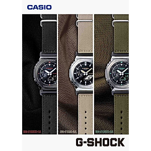Casio GM-2100CB-3AJF [G-Shock (G-Shock) GM-2100 Cloth Band Model] Men's Watch Imported from Japan Feb 2023 Model green