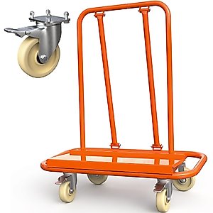 YITAMOTOR Drywall Cart, 3000lbs Heavy Duty Drywall Sheet Cart 45.3" L × 22.4" W × 46" H with 4 Swivel Wheels Panel Cart Sheetrock Dolly Drywall Dolly for Wall Panel, Sheetrock, Wood Panel