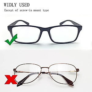 Festful Eyeglass Nose Pads,10 Pairs of Anti-Slip Soft Glasses Nose Pad，Silicone Nose Pads for Glasses (Clear/2mm)